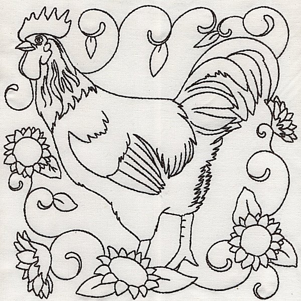 Realistic Rooster Blocks | OregonPatchWorks