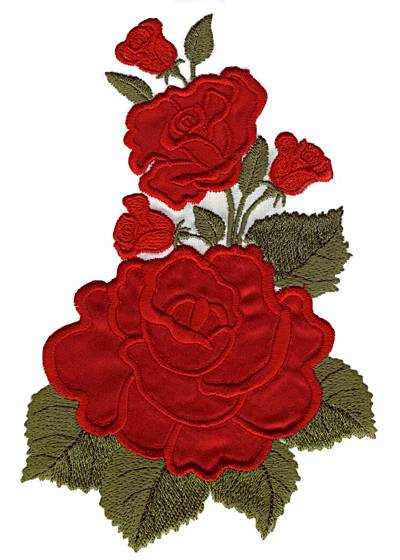 Applique Roses Singles | OregonPatchWorks