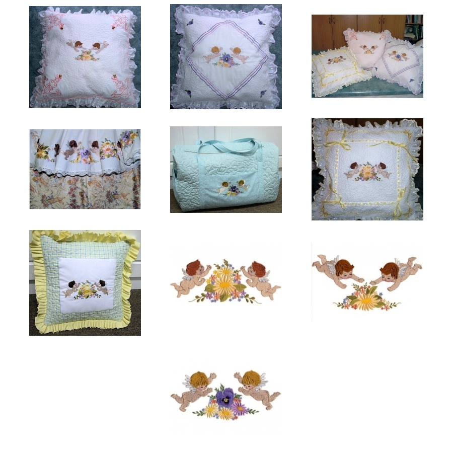 5x7 Floral Angels | OregonPatchWorks