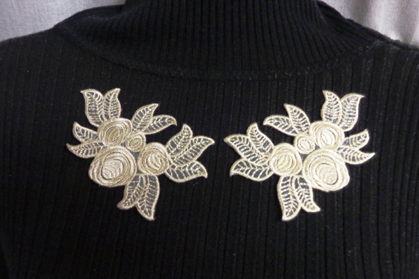 Iron on Lace Roses | OregonPatchWorks