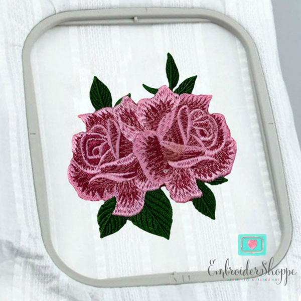 Pink Rose Patches 2 | OregonPatchWorks