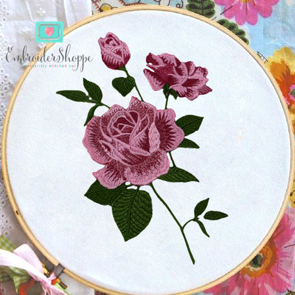 Pink Rose Patches 2 | OregonPatchWorks