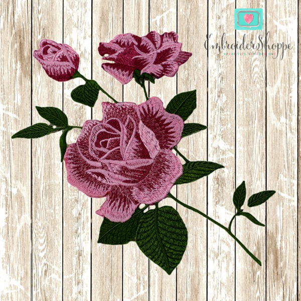 Pink Rose Patches 2 | OregonPatchWorks