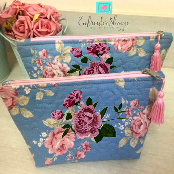 Pink Rose Patches 2 | OregonPatchWorks