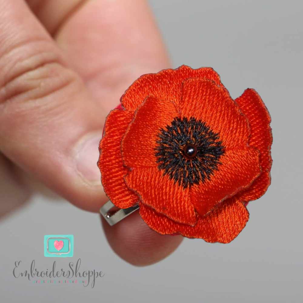 Poppy Earrings And Ring | OregonPatchWorks