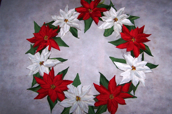 3D Poinsettias | OregonPatchWorks