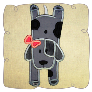 Fun Applique Dog Singles | OregonPatchWorks