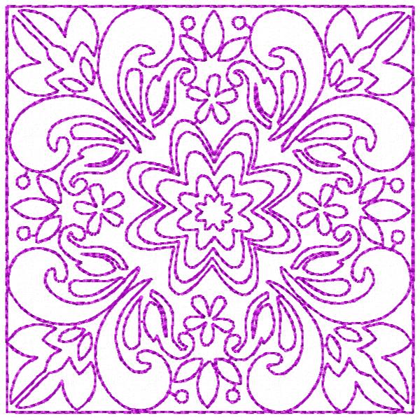 Deco Outline Squares | OregonPatchWorks