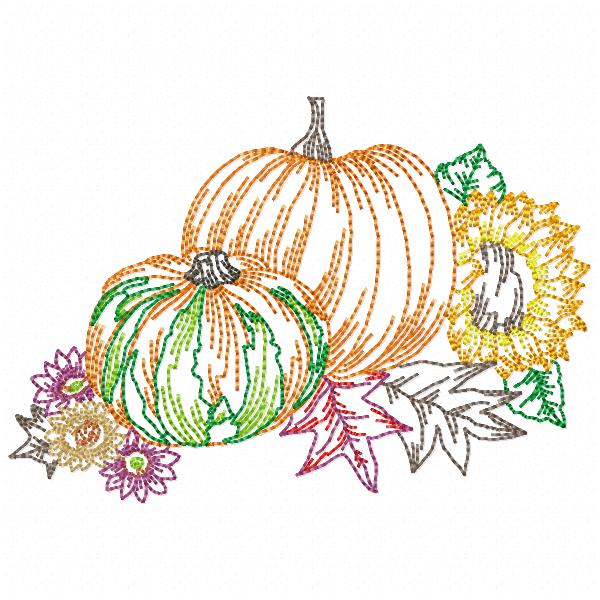 Color work Pumpkins | OregonPatchWorks