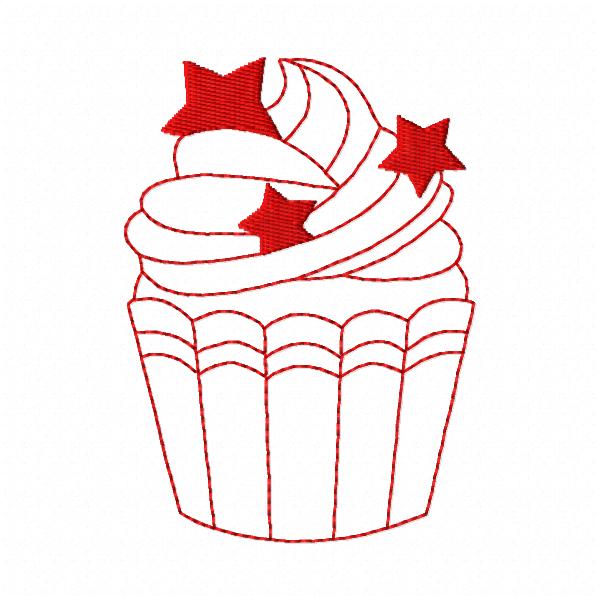 Red Cupcakes | OregonPatchWorks