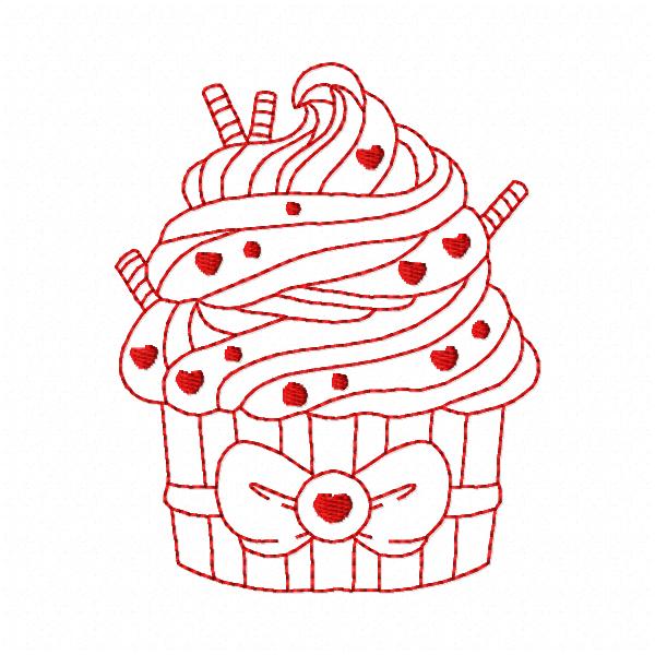 Red Cupcakes | OregonPatchWorks