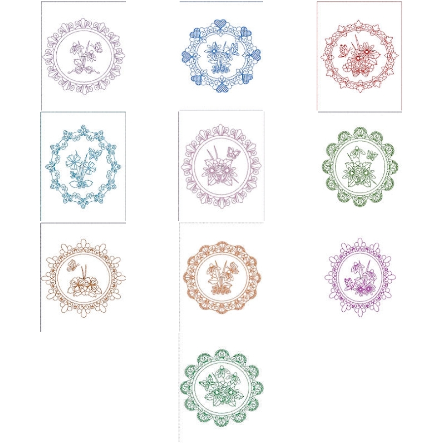 BUTTERFLY FLORAL LACE | OregonPatchWorks