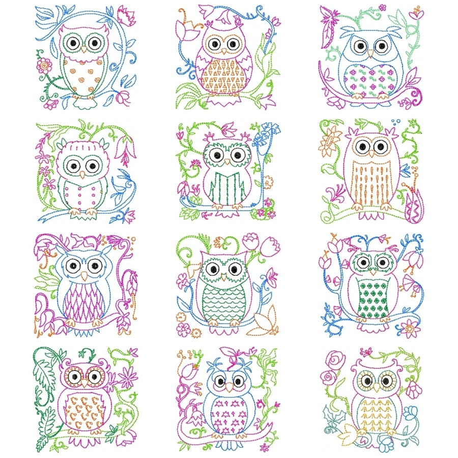OWLS AND FLOWER BLOCKS | OregonPatchWorks