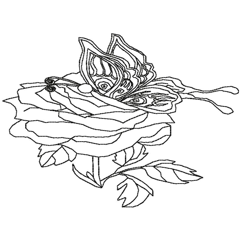 The Summer Rose BW | OregonPatchWorks