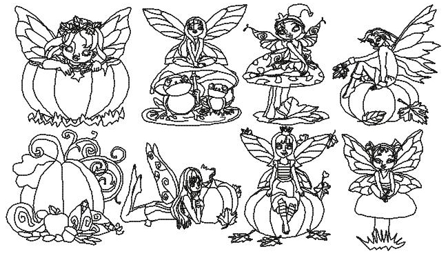 Fancy Fall Fae BW | OregonPatchWorks