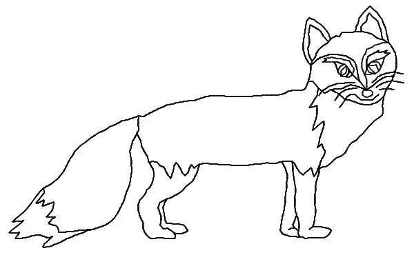 The Little Red Fox BW | OregonPatchWorks