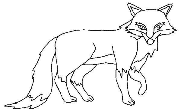 The Little Red Fox BW | OregonPatchWorks