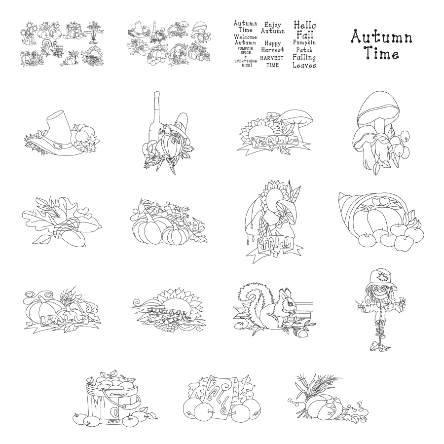 FALL SPLENDOR BW | OregonPatchWorks