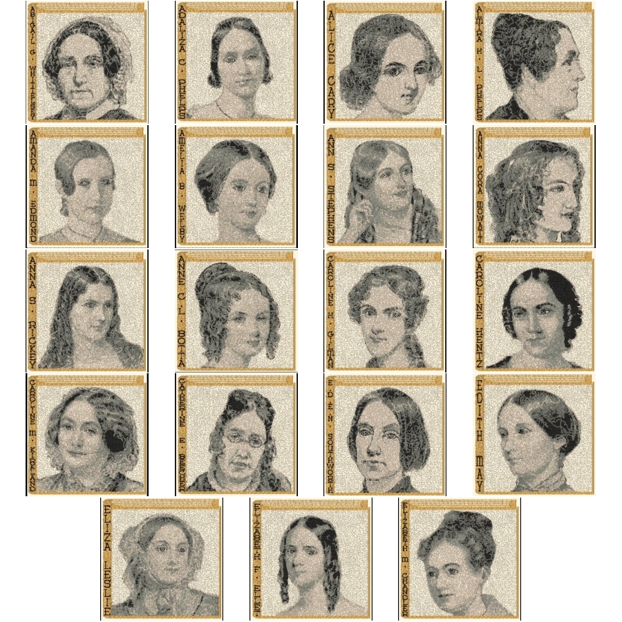 Tribute To American Women Authors-1700-1899 | OregonPatchWorks