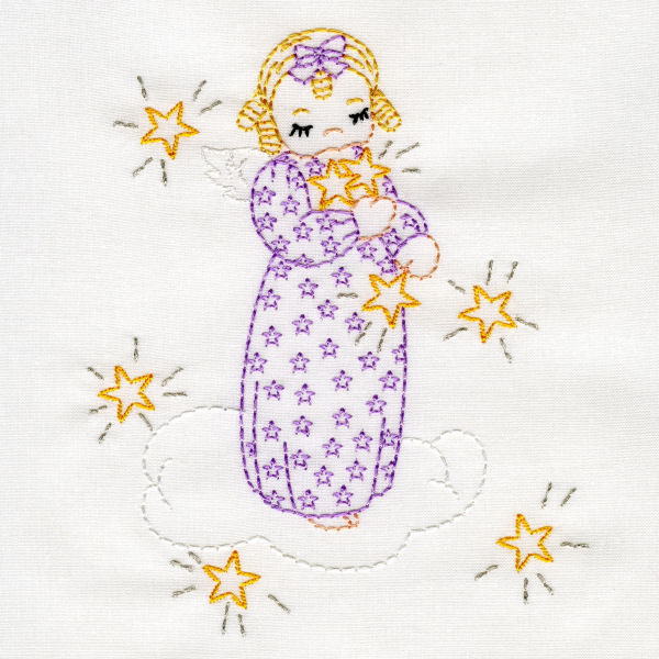 Vintage Starry Night Angels Colorwork