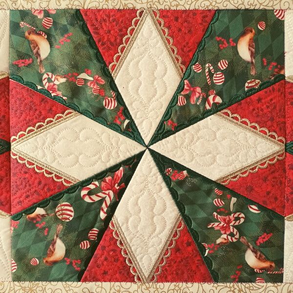 Quilted Christmas Star Table Runner | OregonPatchWorks