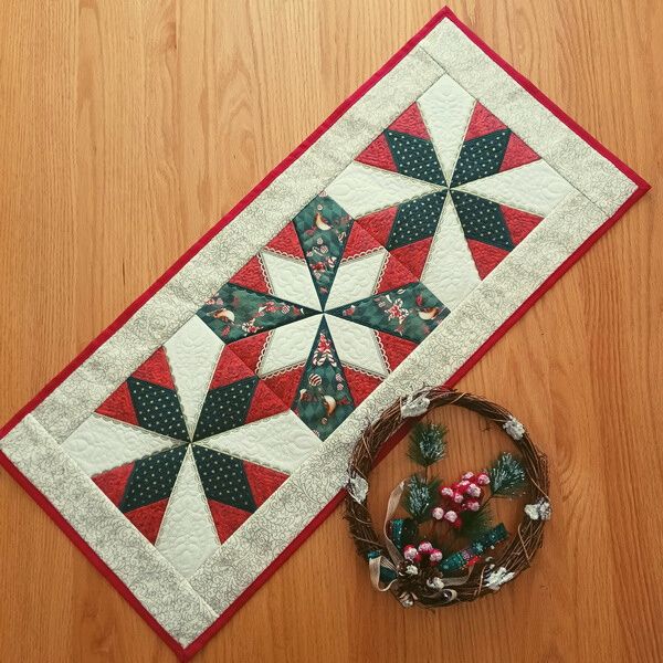Quilted Christmas Star Table Runner | OregonPatchWorks