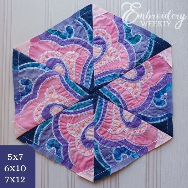 Kaleidoscope Fantasy Hexagon Block 6