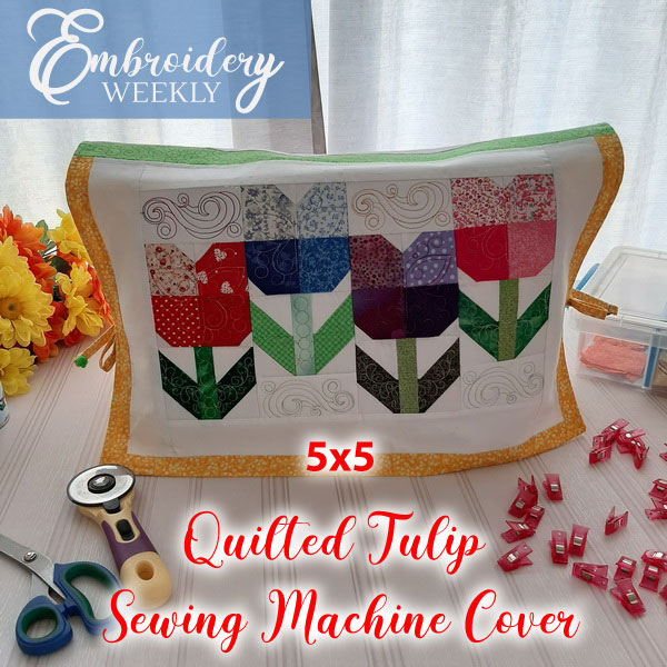 QQ Tulip Sewing Machine Cover | OregonPatchWorks