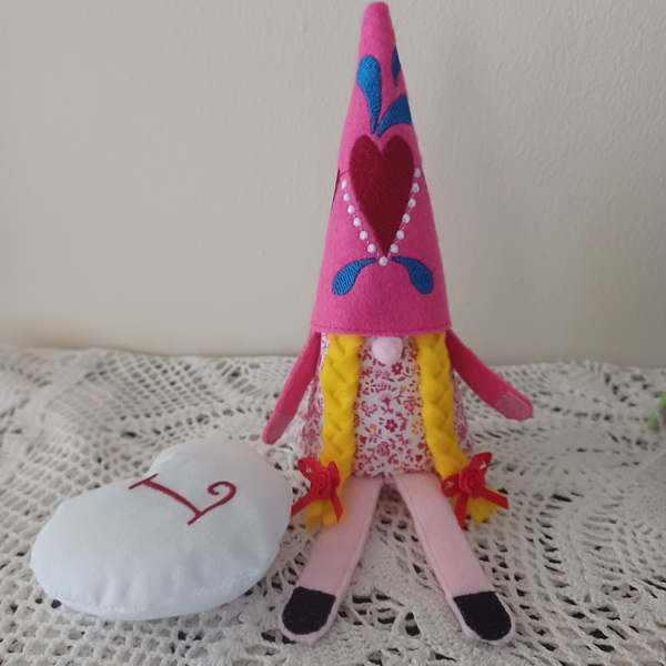 Happy Gnomes and Heart Alpha Cushions | OregonPatchWorks