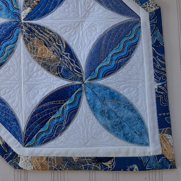 Quilted Cathedral Window Hanger | OregonPatchWorks