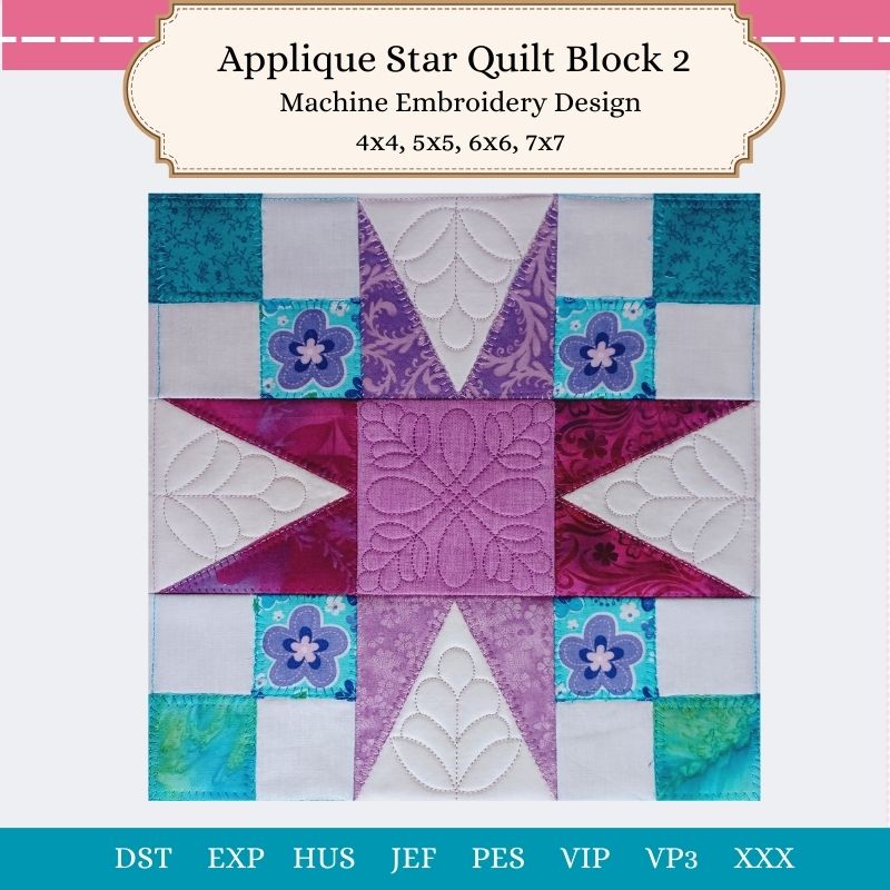 Applique Star Quilt Block 2 | OregonPatchWorks