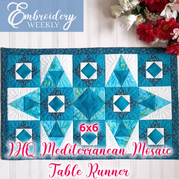 IHQ Mediterranean Mosaic Table Runner | OregonPatchWorks
