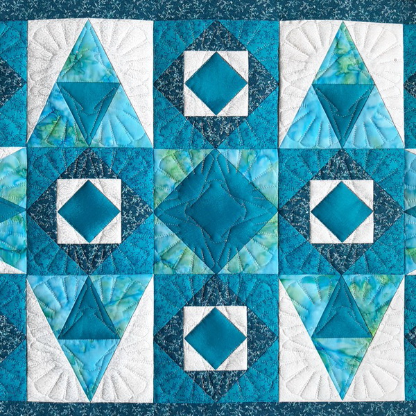 IHQ Mediterranean Mosaic Table Runner | OregonPatchWorks