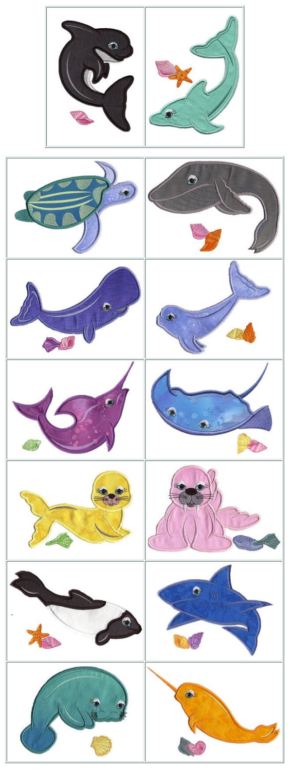 CUDDLESOME OCEAN CRITTERS by Liese | OregonPatchWorks