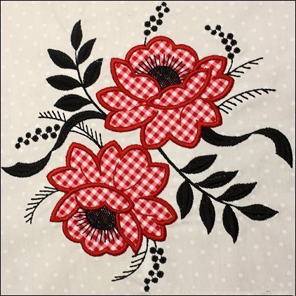 Applique Vintage Roses Set 2 | OregonPatchWorks