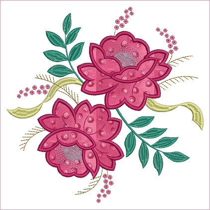 Applique Vintage Roses Set 2 | OregonPatchWorks