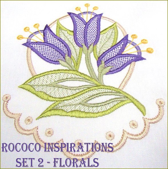 Rococo Inspirations Set 2 Florals | OregonPatchWorks