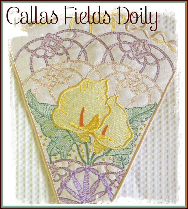 Floral Doily - Callas Fields | OregonPatchWorks