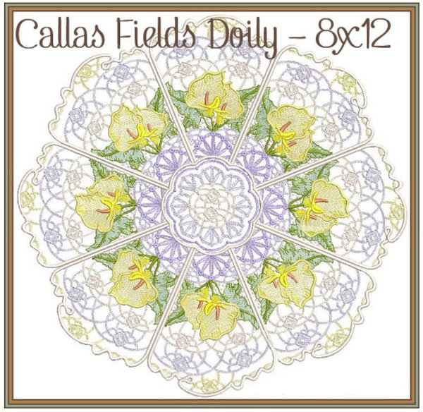 Floral Doily - Callas Fields | OregonPatchWorks