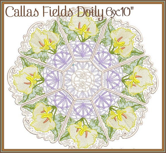 Floral Doily - Callas Fields | OregonPatchWorks