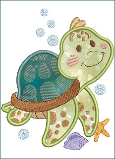 Cuddlesome Sea Turtles | OregonPatchWorks