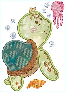 Cuddlesome Sea Turtles | OregonPatchWorks