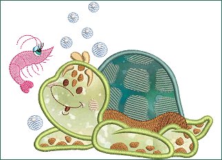 Cuddlesome Sea Turtles | OregonPatchWorks