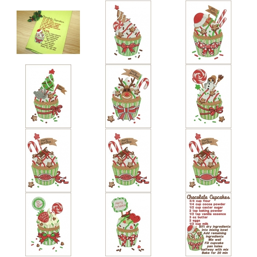 Festive Cupcakes | OregonPatchWorks