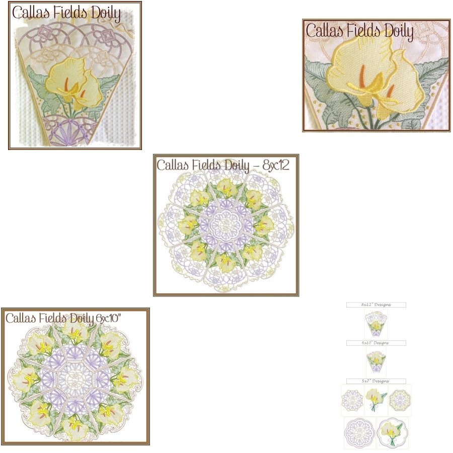 Floral Doily - Callas Fields | OregonPatchWorks
