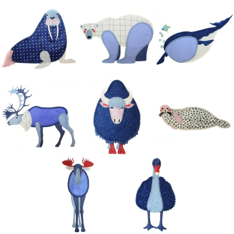 Wildlife Applique - Arctic Animals | OregonPatchWorks