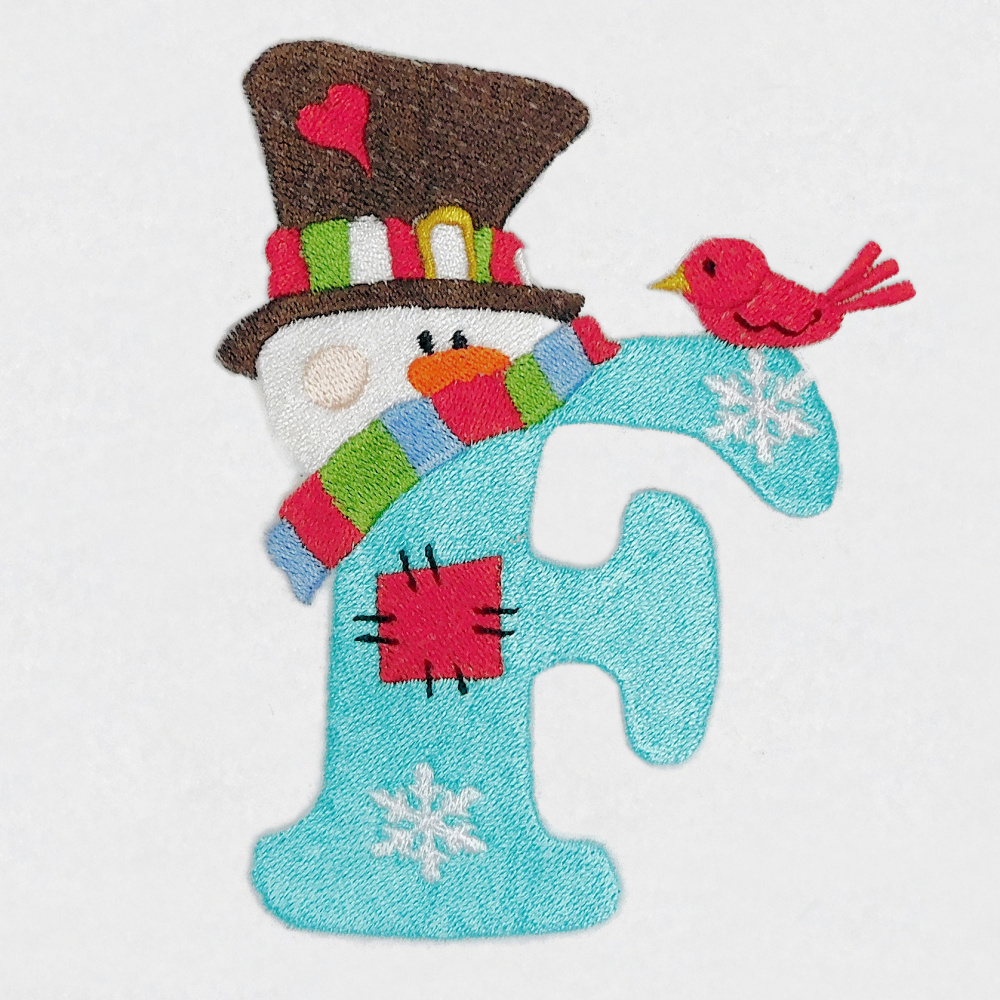 Adorable Snowmen Alphabet | OregonPatchWorks