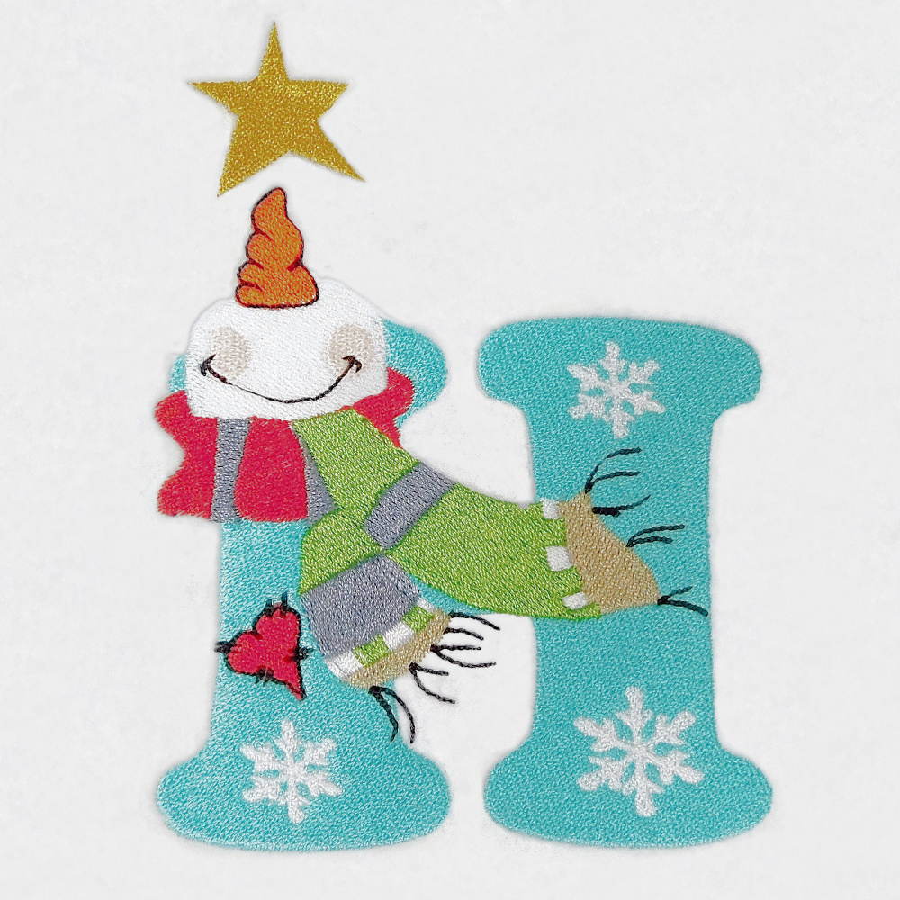 Adorable Snowmen Alphabet | OregonPatchWorks