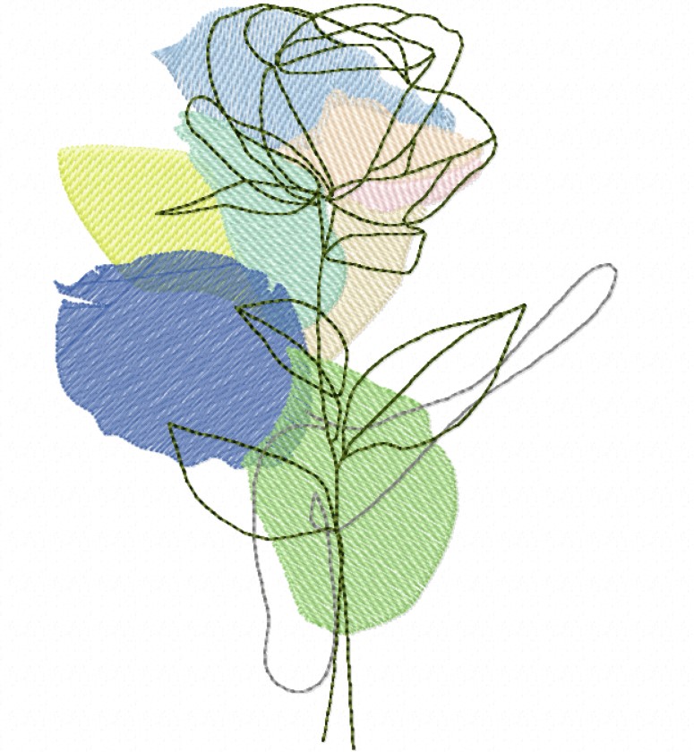 Line Art Flowers | OregonPatchWorks