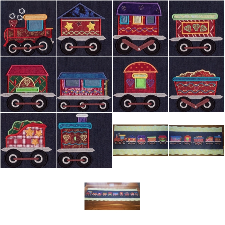 Applique Train | OregonPatchWorks